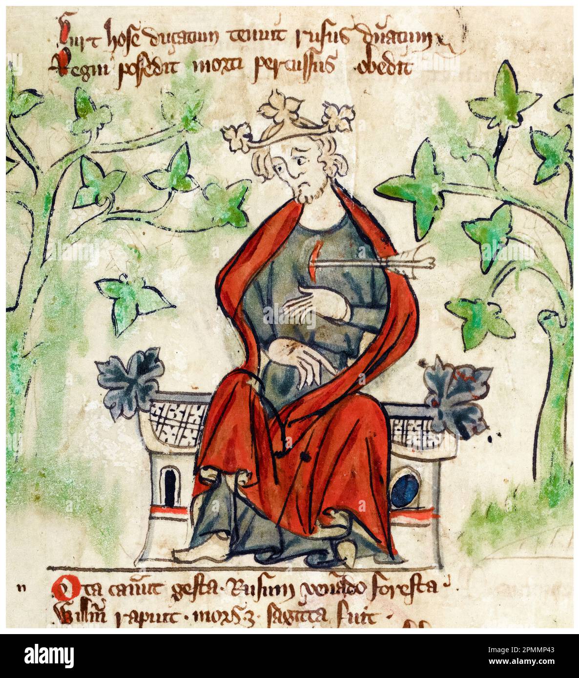 Death of William II of England (circa 1056-1100), King of England (1087 ...