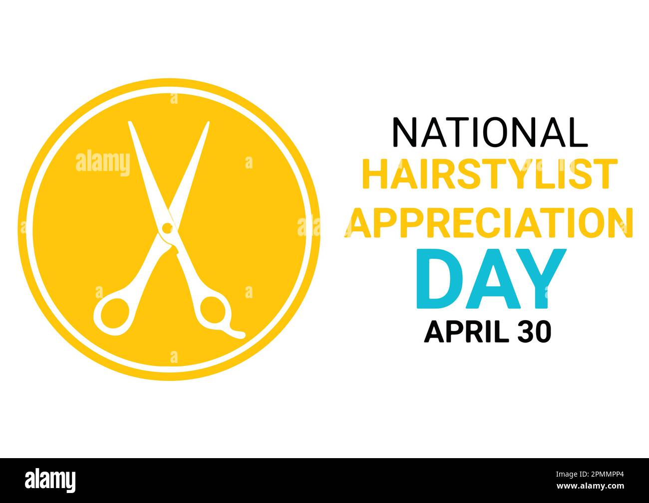 National Hairstylist Appreciation Day. April 30. Holiday concept ...