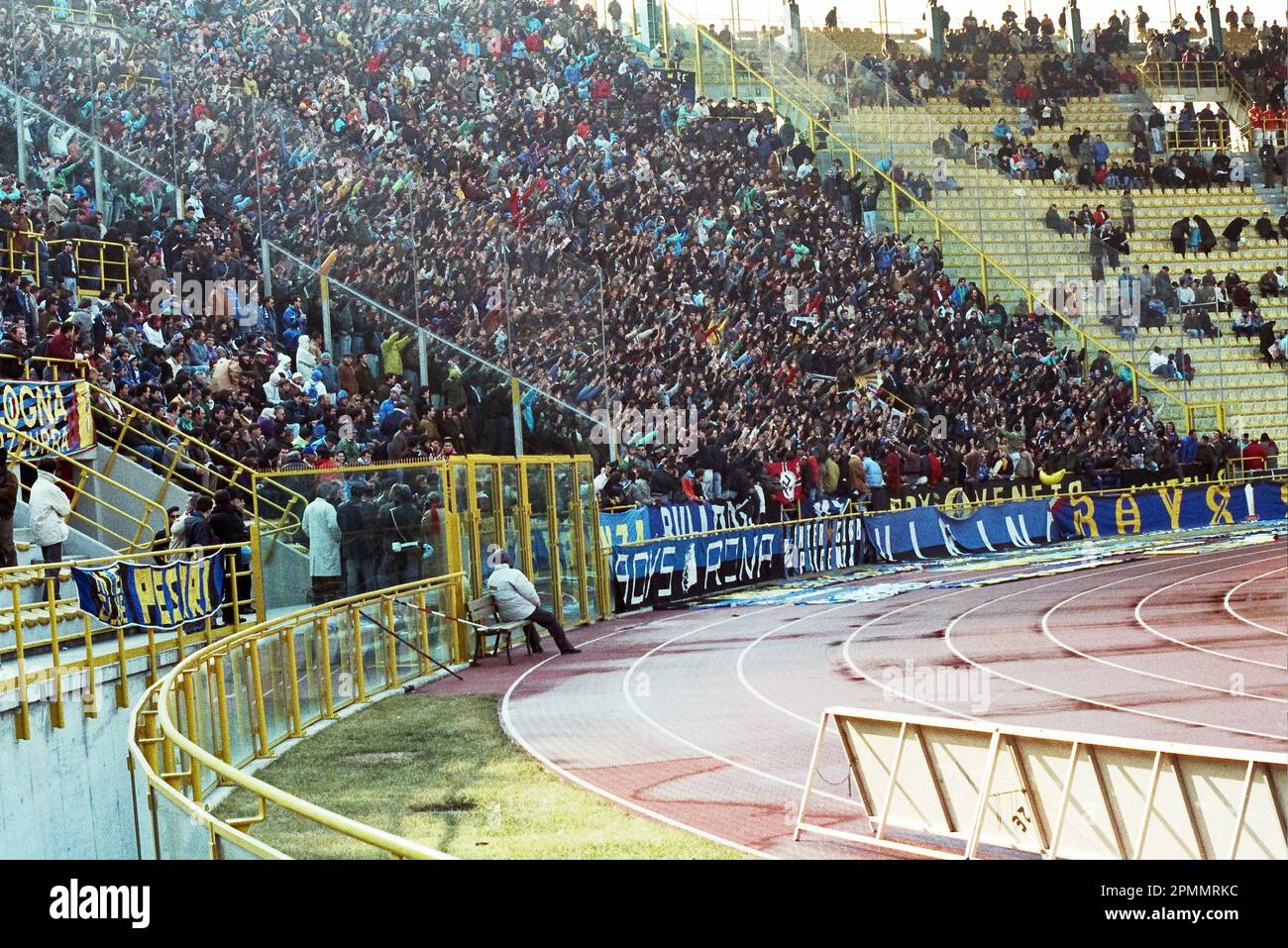 Italy ultras season 1990-91 Serie A - in the photo - bologna-inter ...
