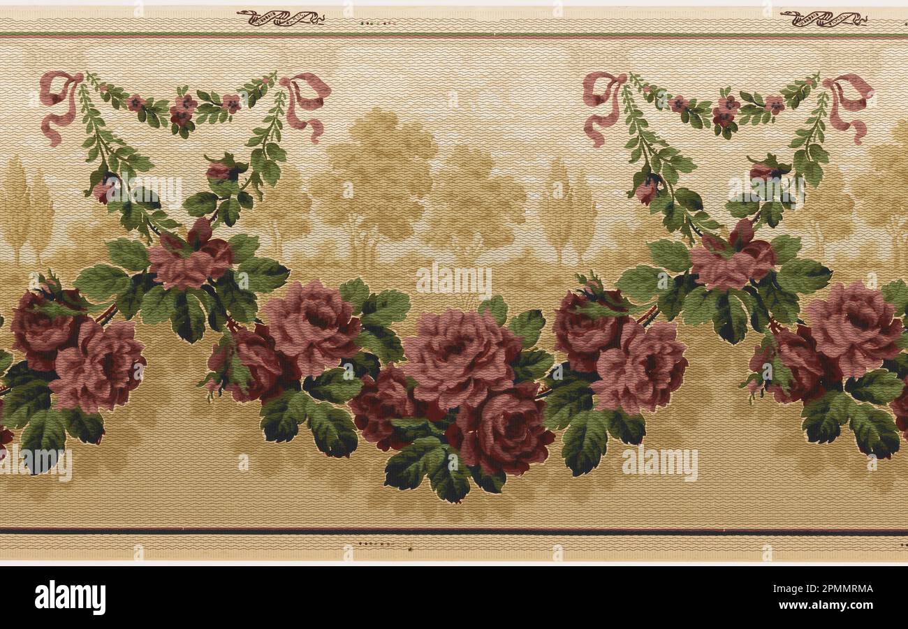 Frieze (USA); Manufactured by Standard Wall-Paper Company; machine ...