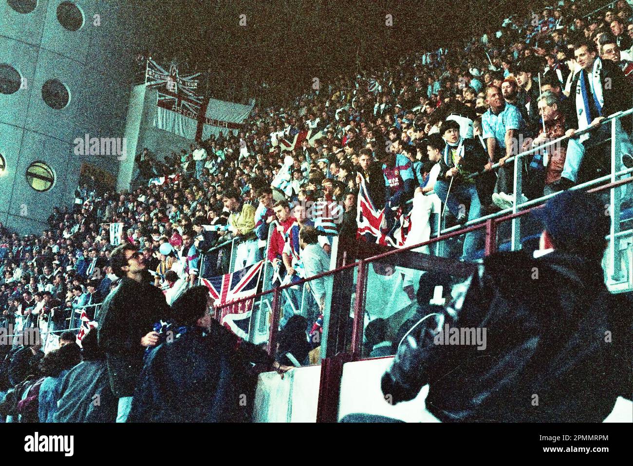 Italy ultras season 1990-91 Uefa cup - in the photo - inter-aston villa ...