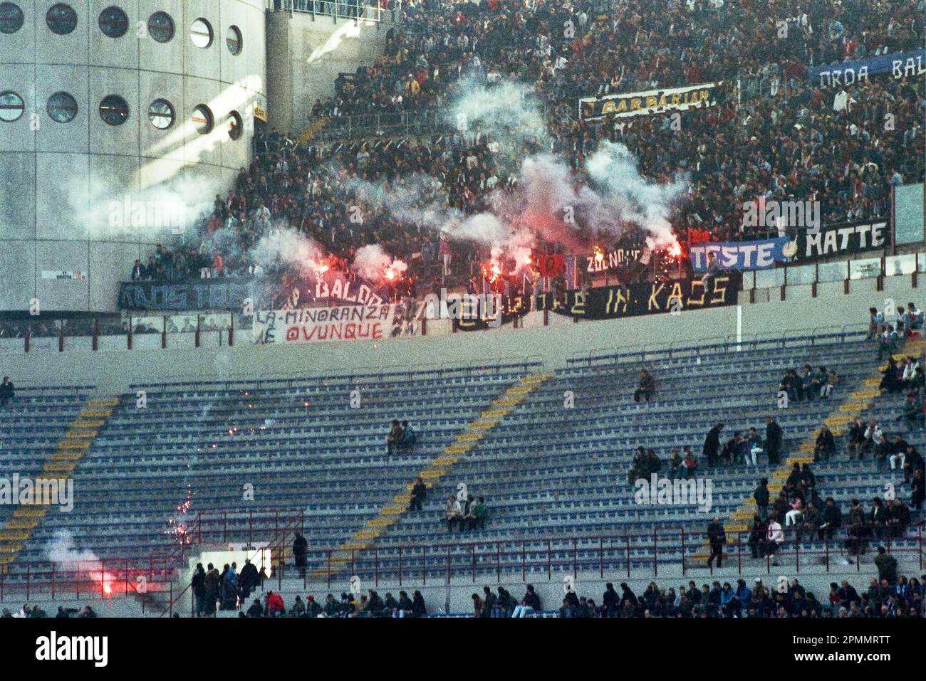 Italy ultras season 1990-91 Serie A - in the photo - inter-atalanta ...