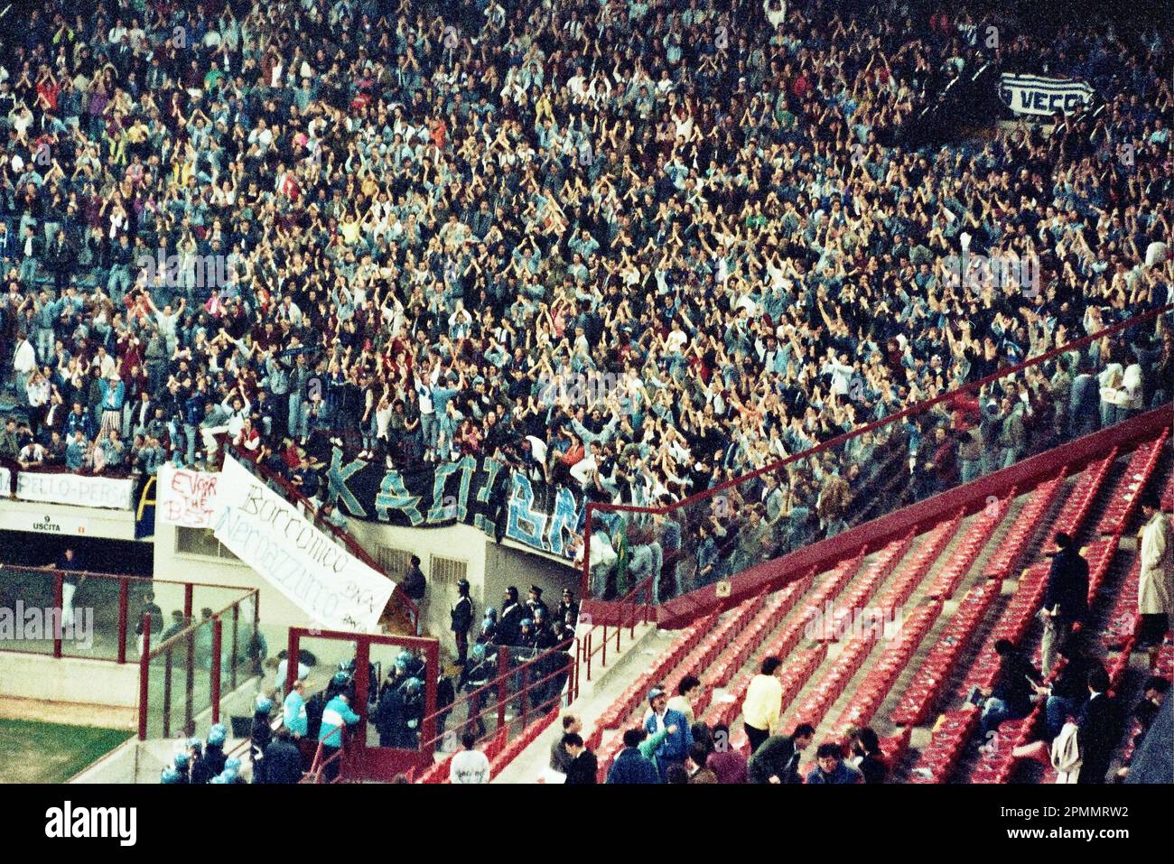 Italy ultras season 1990-91 Uefa cup - in the photo - inter-atalanta ...