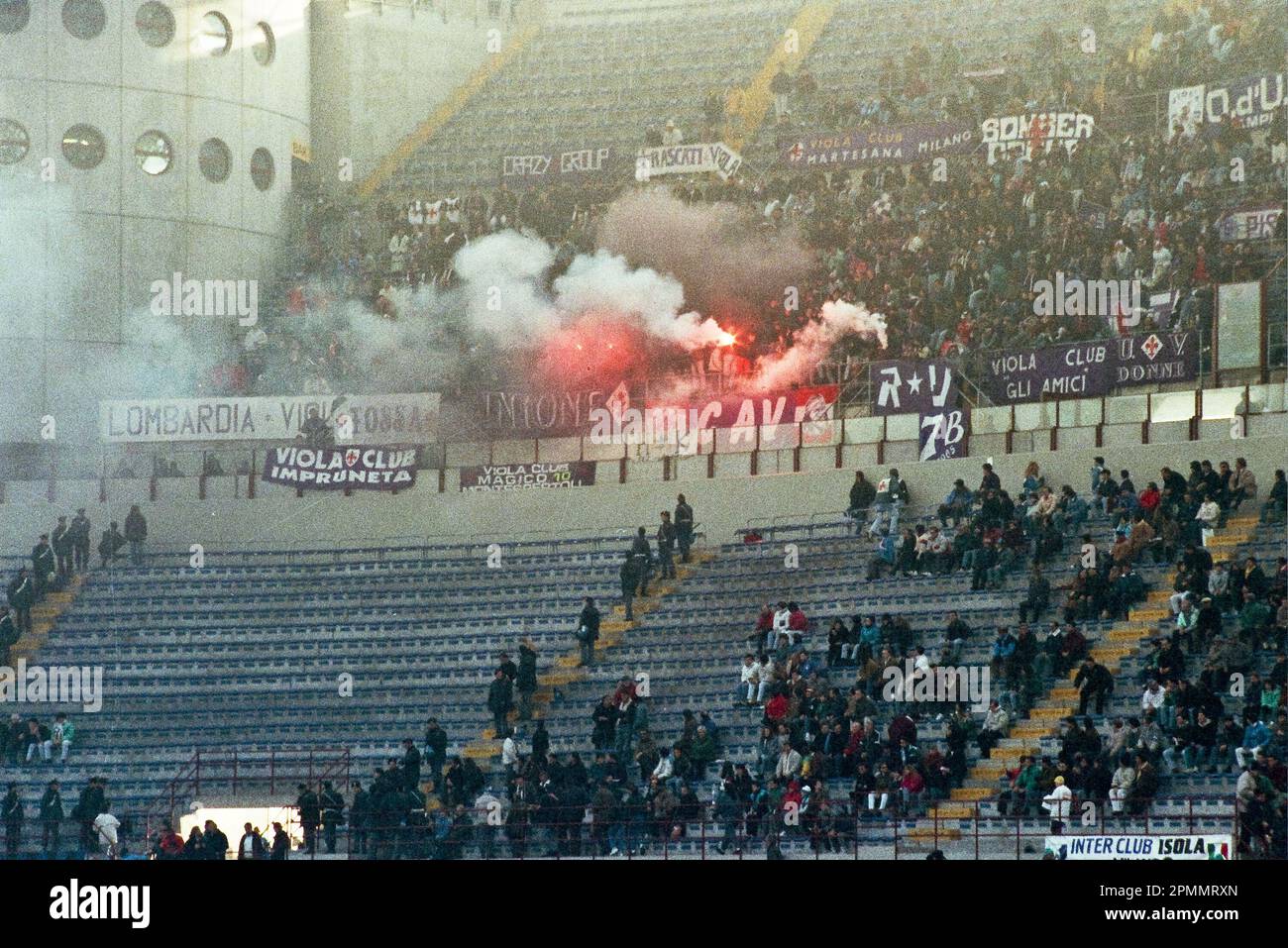 Italy ultras season 1990-91 Serie A - in the photo - inter-fiorentina ...