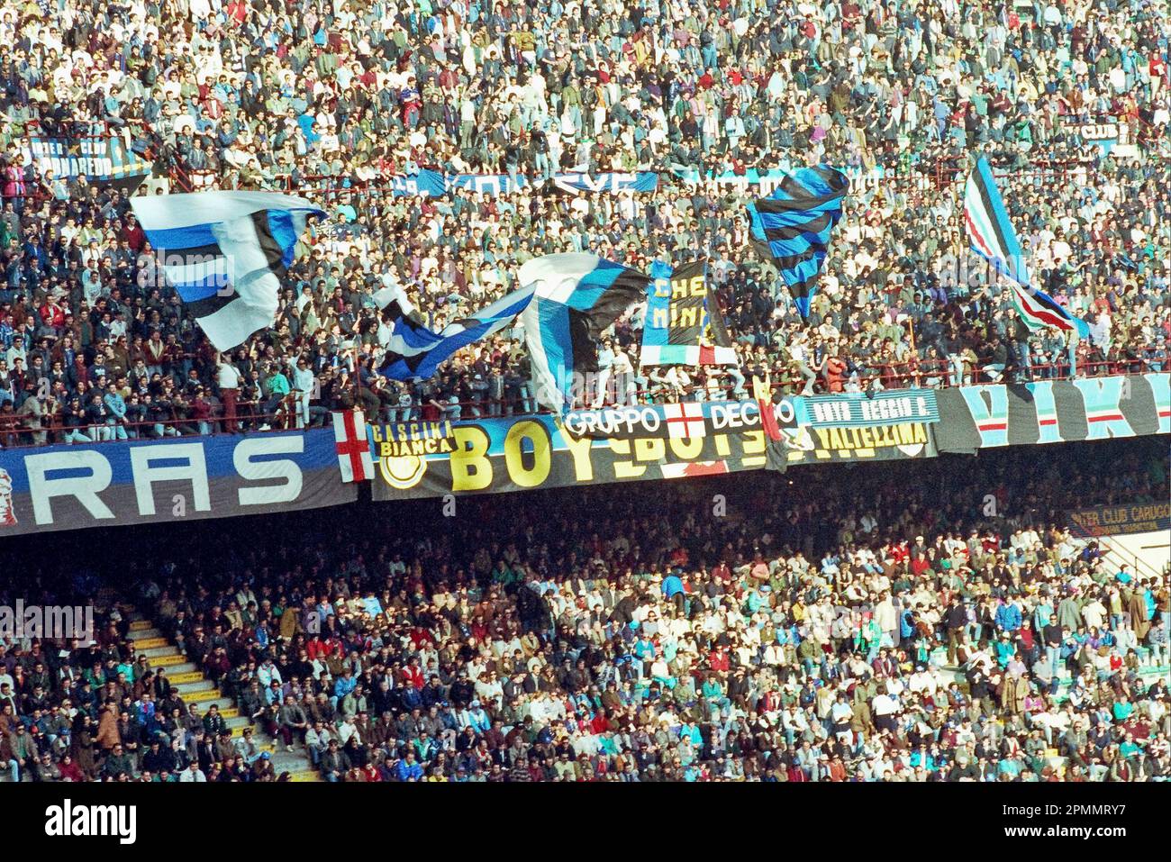 Italy ultras season 1990-91 Serie A - in the photo - inter-genoa Stock ...