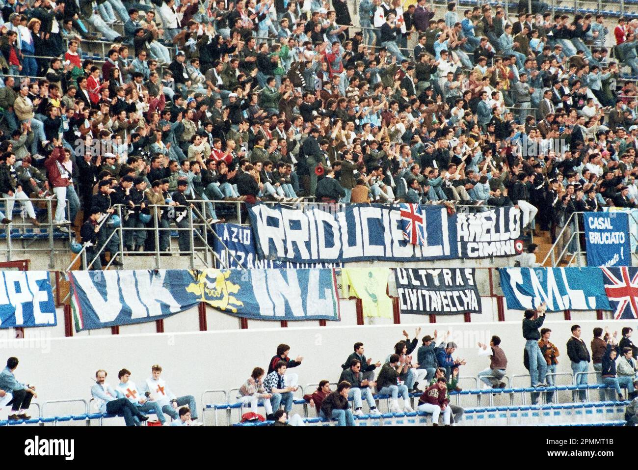 Italy ultras season 1990-91 Serie A - in the photo - inter-lazio Stock ...