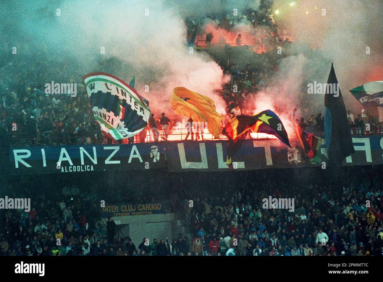 Italy ultras season 1990-91 Uefa cup - in the photo - inter-aprtizan ...