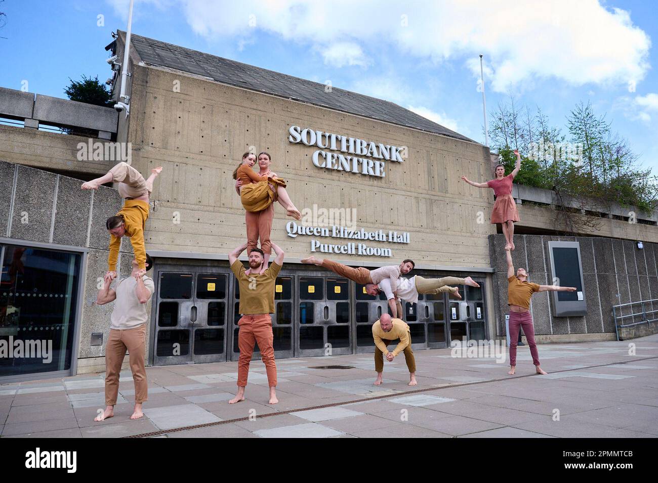 London, UK . 12 April, 2023 . Acrobats perform as Humans 2.0 by Circa ...