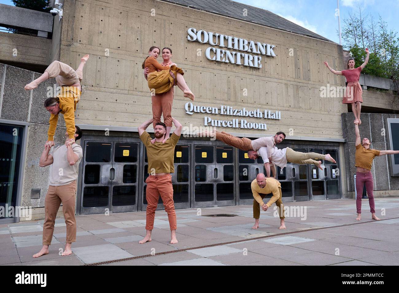 London, UK . 12 April, 2023 . Acrobats perform as Humans 2.0 by Circa ...