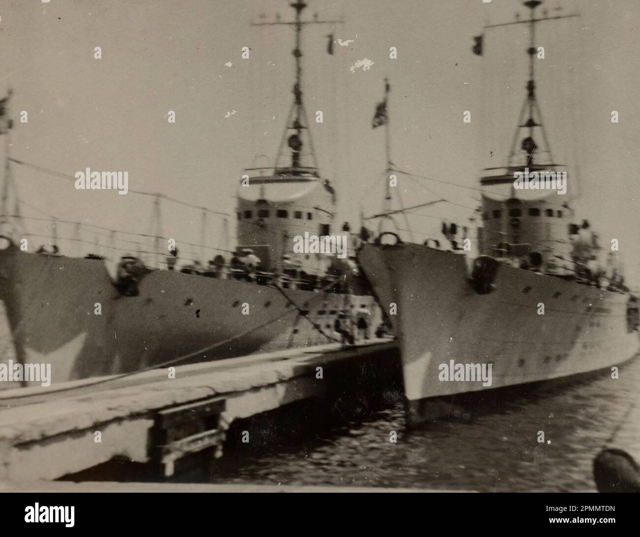 Rome, Italy may 1951: Historical photo of an Italian torpedo boat ...