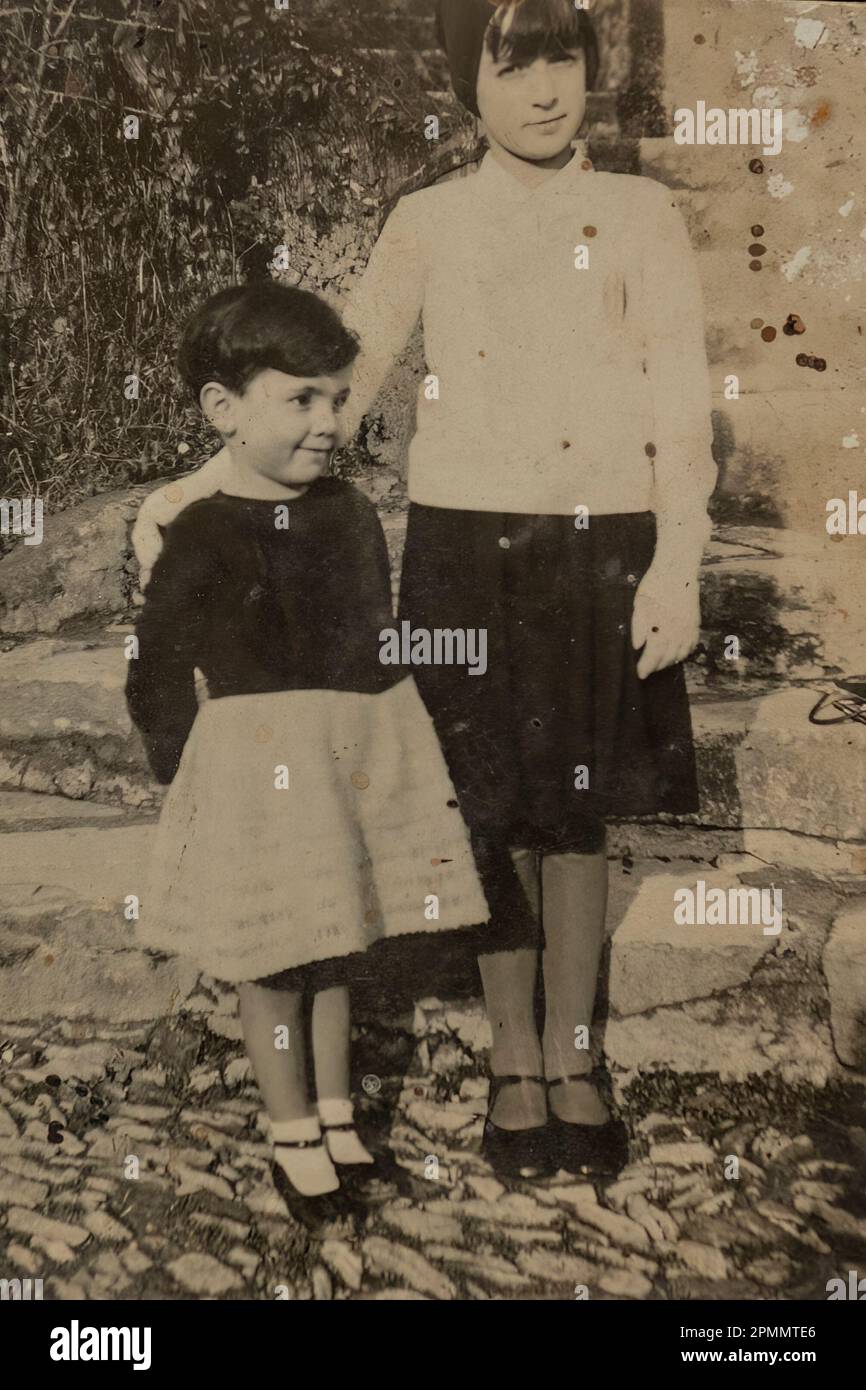 Rome, Italy may 1941: A heartwarming portrait of two sisters ...