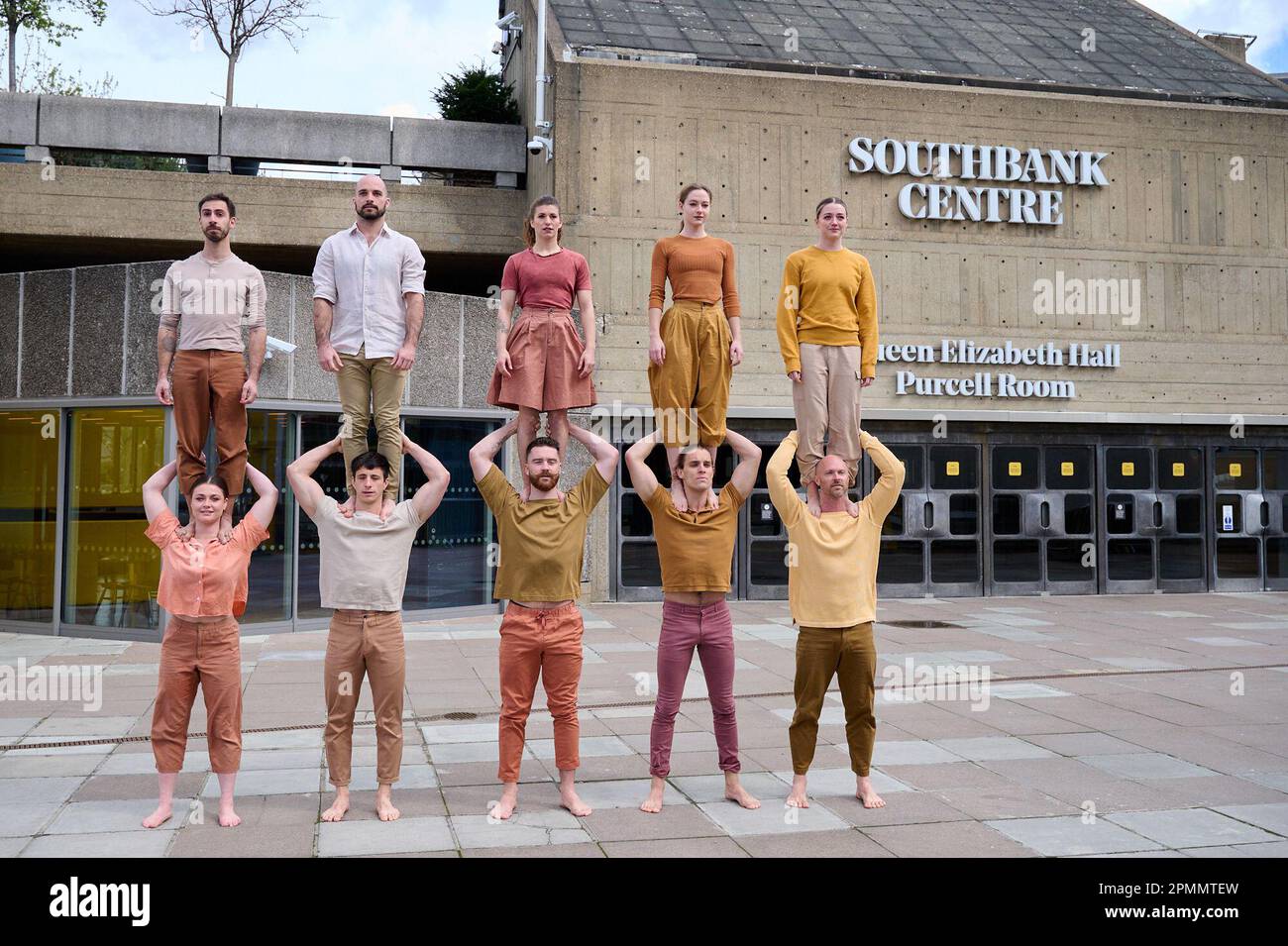 London, UK . 12 April, 2023 . Acrobats perform as Humans 2.0 by Circa ...