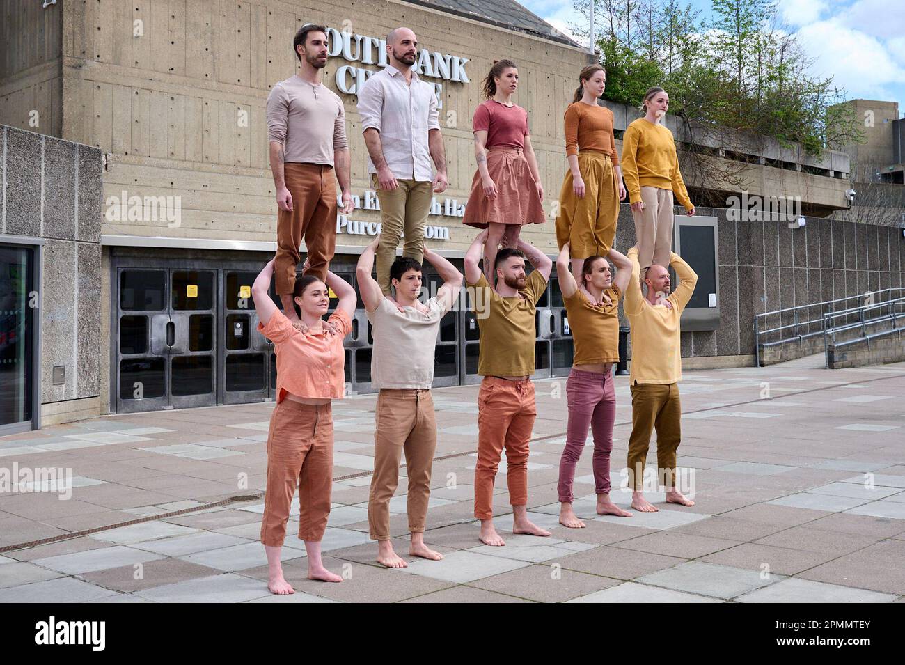 London, UK . 12 April, 2023 . Acrobats perform as Humans 2.0 by Circa ...