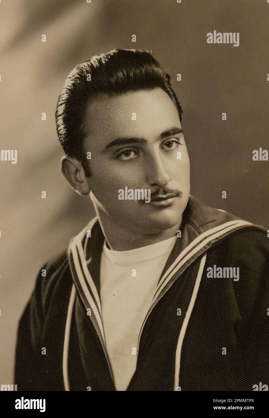 Rome, Italy may 1951: A charming portrait of a handsome man in his 50s ...
