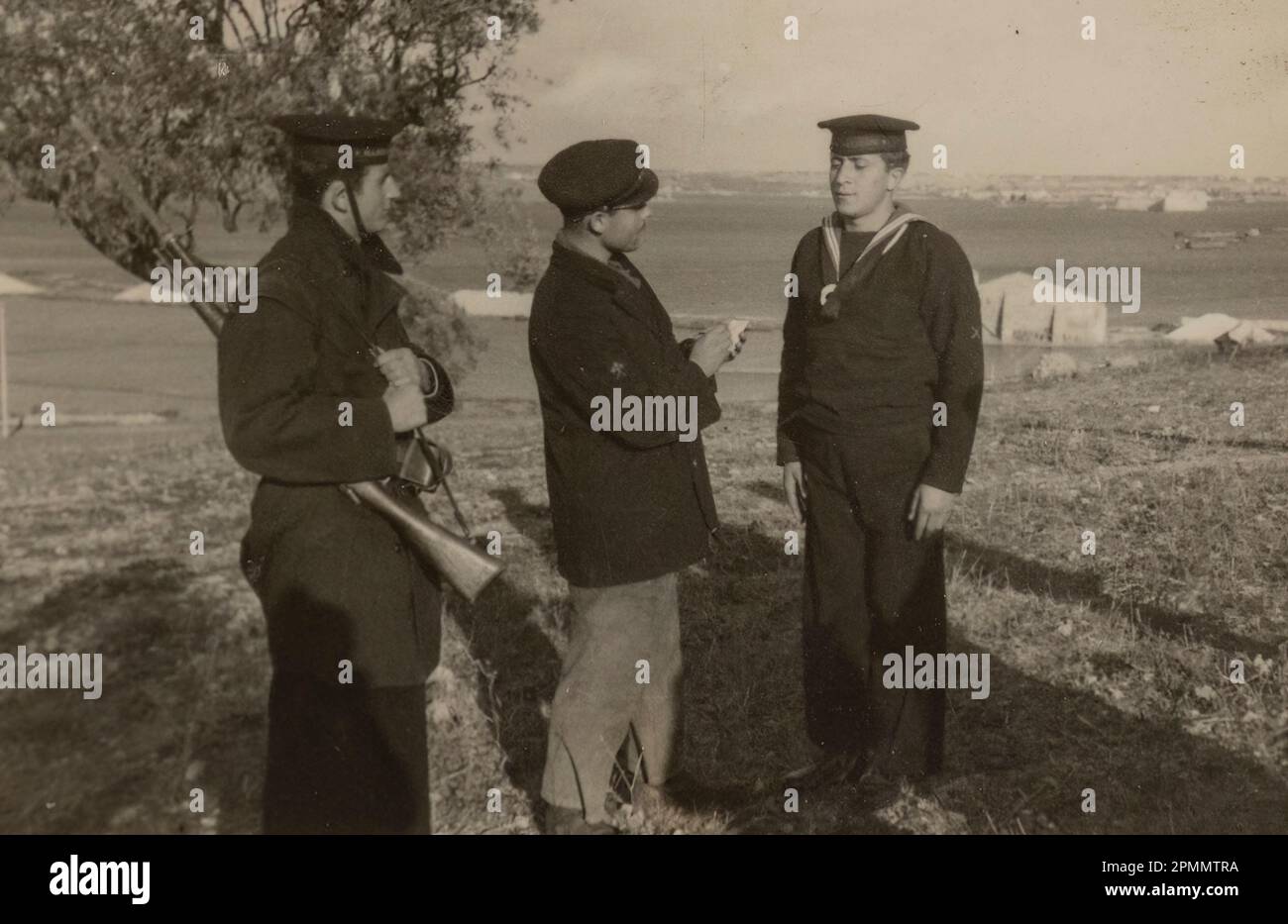 Rome, Italy may 1951: A dramatic image of an Italian military guard ...