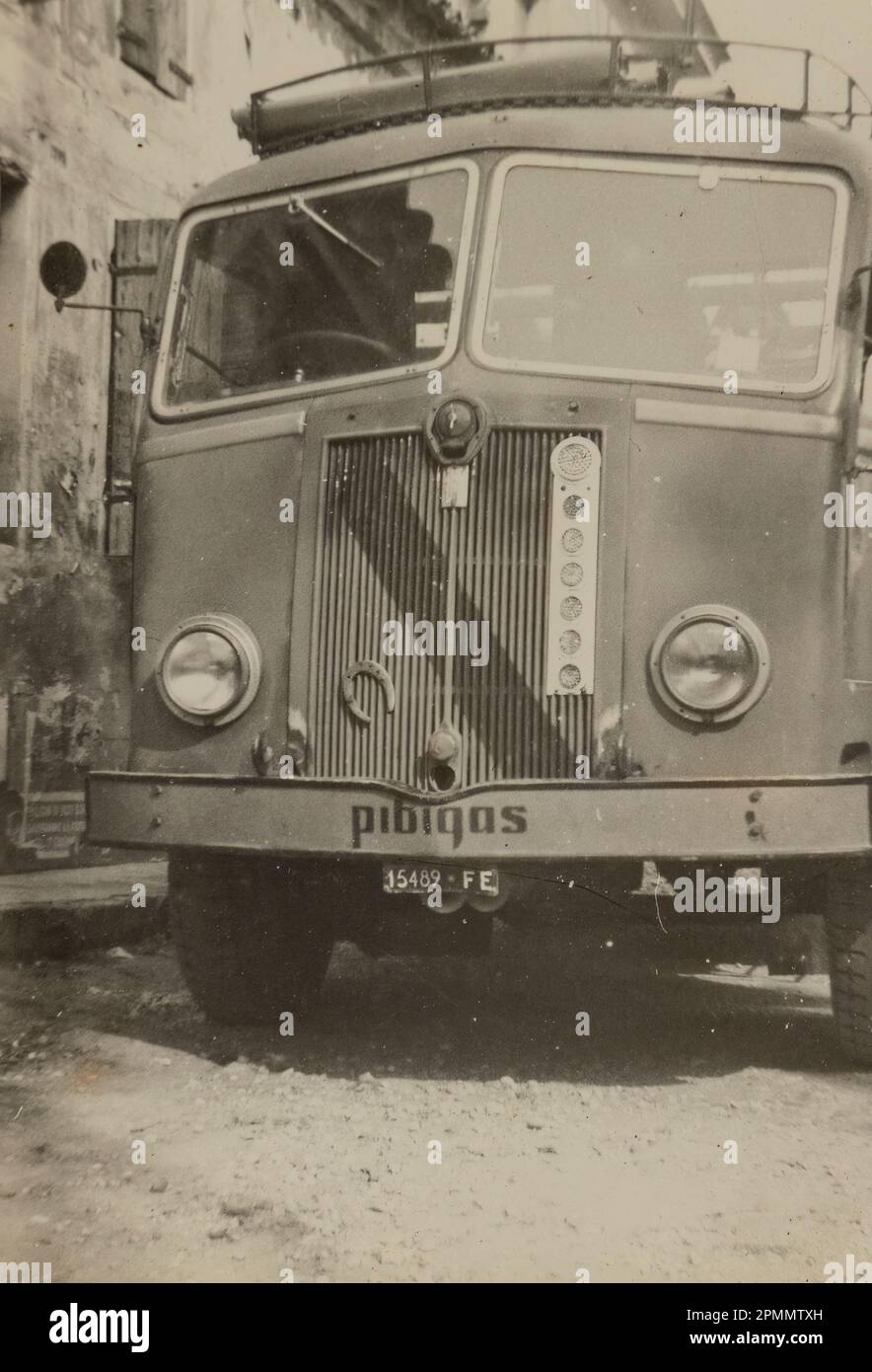 Rome, Italy may 1951: Vintage Italian truck with a rustic look ...
