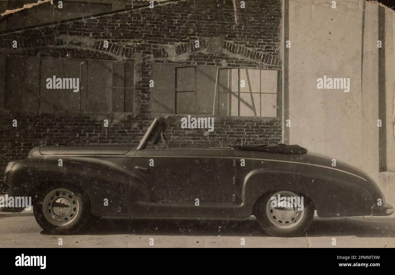 Rome, Italy may 1951: Stunning Italian convertible sports car with ...