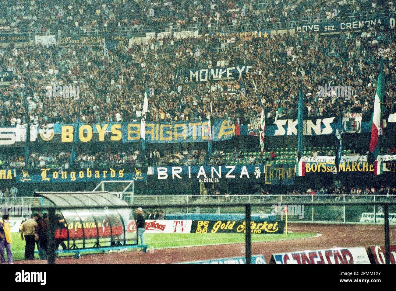 Italy ultras season 1990-91 uefa cup - in the photo - inter-rapid wien ...