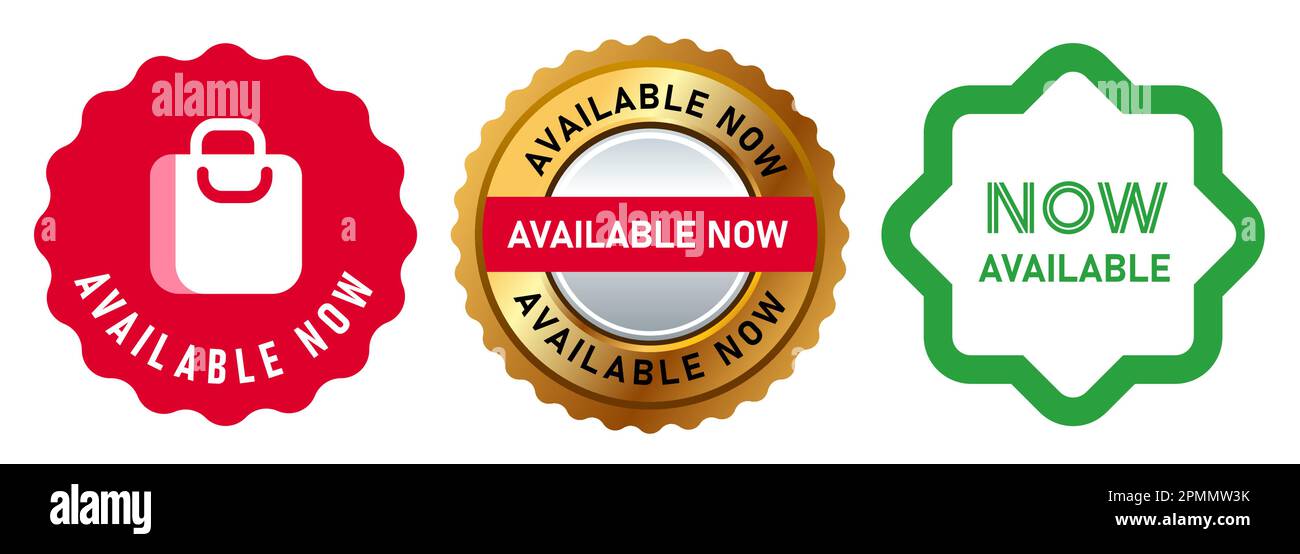 Now circle logo hi-res stock photography and images - Alamy