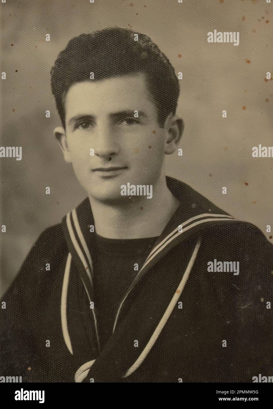 Rome, Italy may 1951: Vintage close-up portrait of a young Italian ...