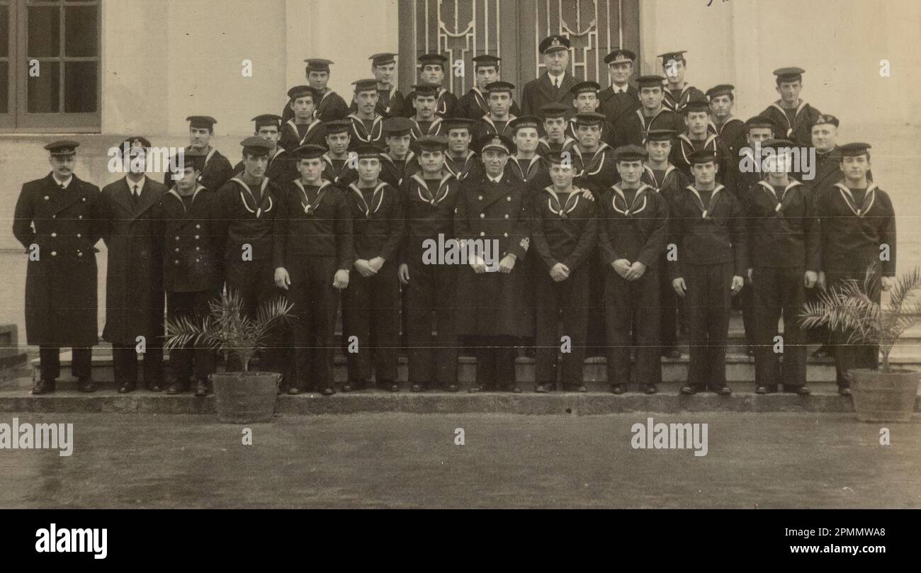 Rome, Italy may 1951: A group of handsome Italian Navy soldiers posing ...
