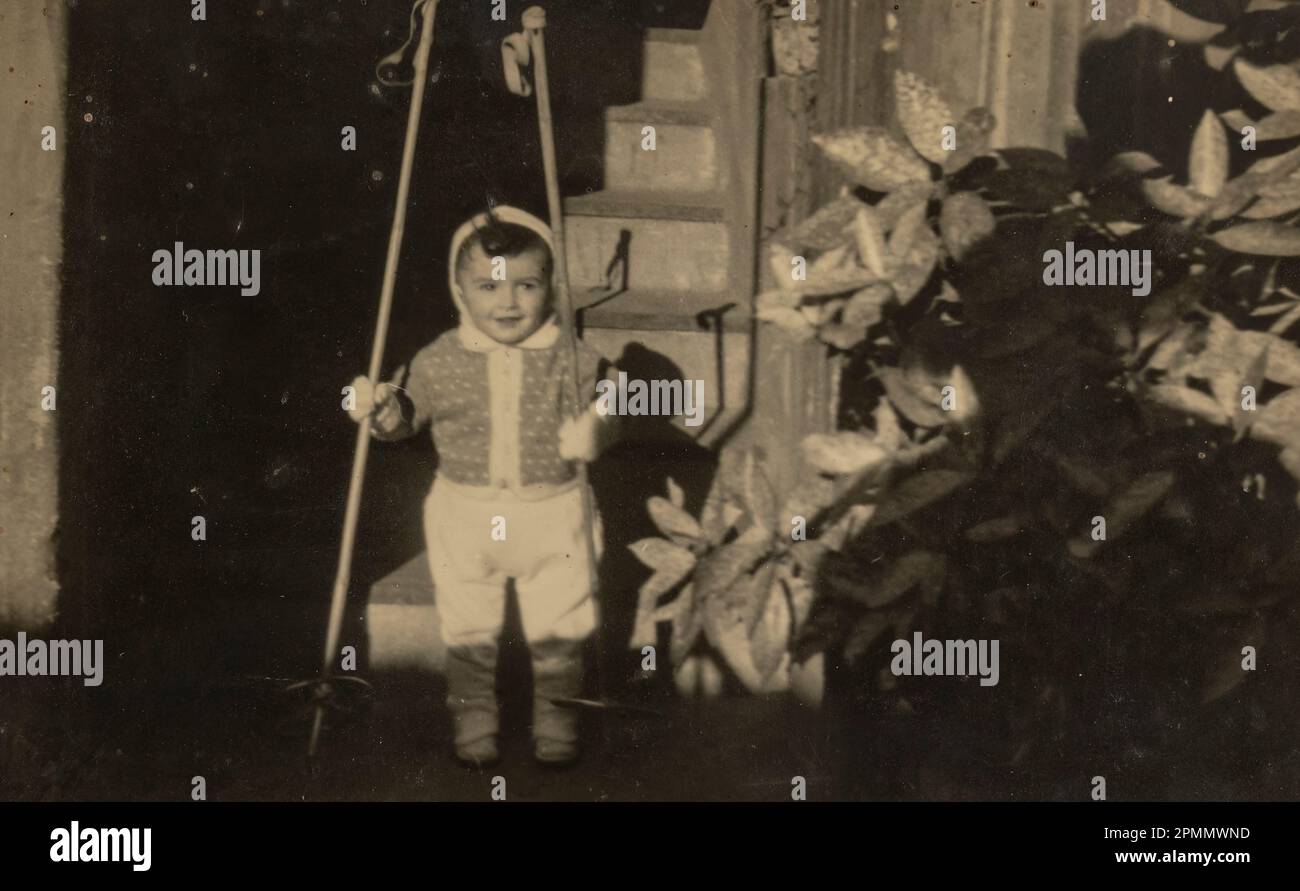 Rome, Italy may 1951: A charming photo capturing a moment of pure joy ...