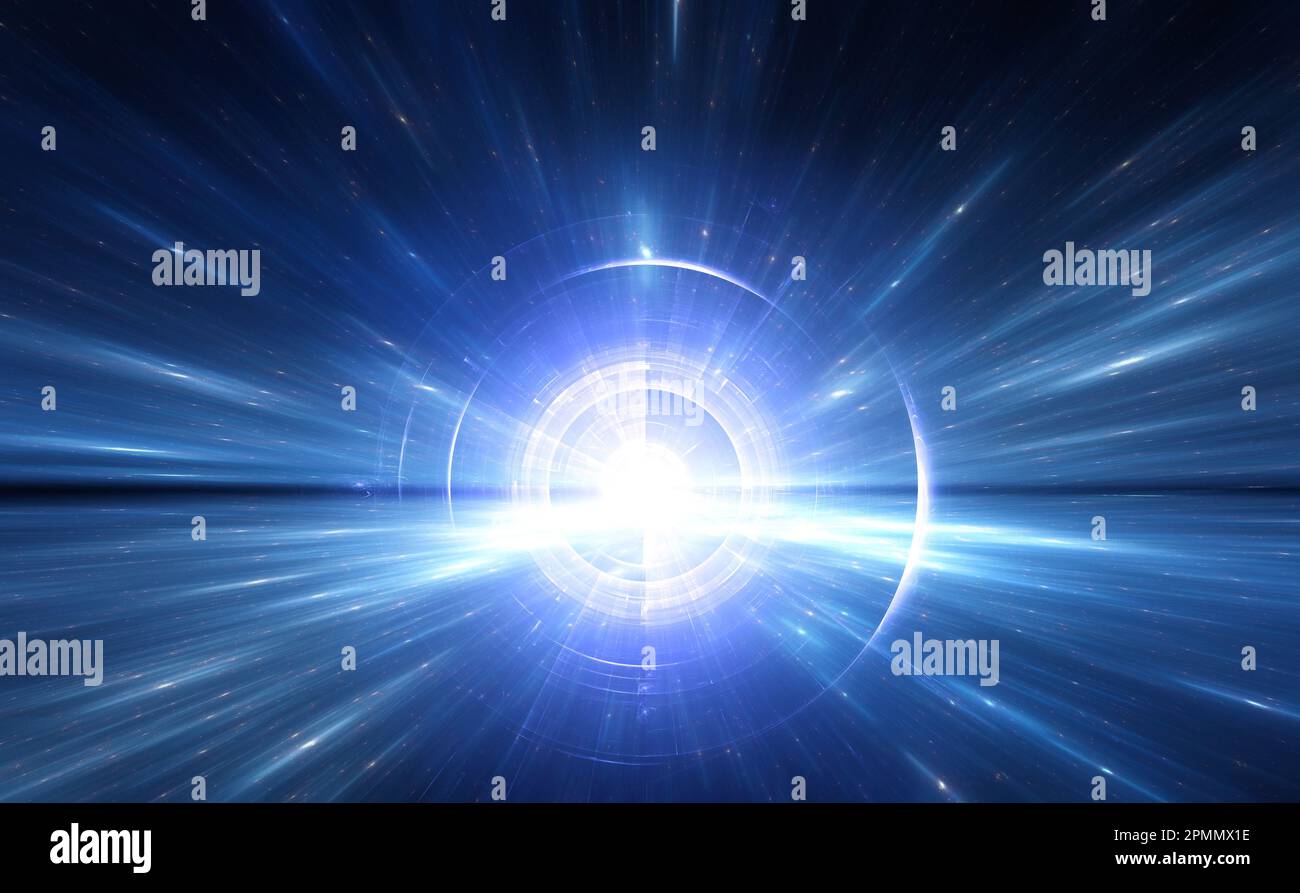 Space portal to the other dimension. 3D illustration Stock Photo - Alamy