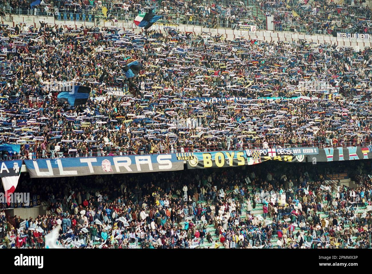 Italy ultras season 1990-91 Serie A - in the photo - inter-sampdoria ...