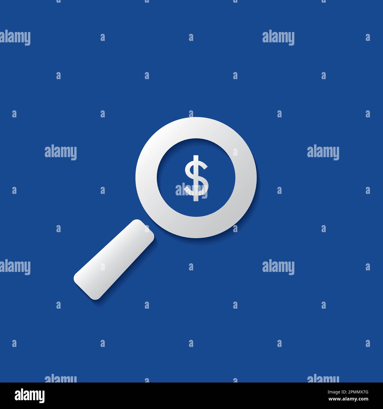 Business Analysis, Audit Icon, Financial Findings Symbol with Dollar ...