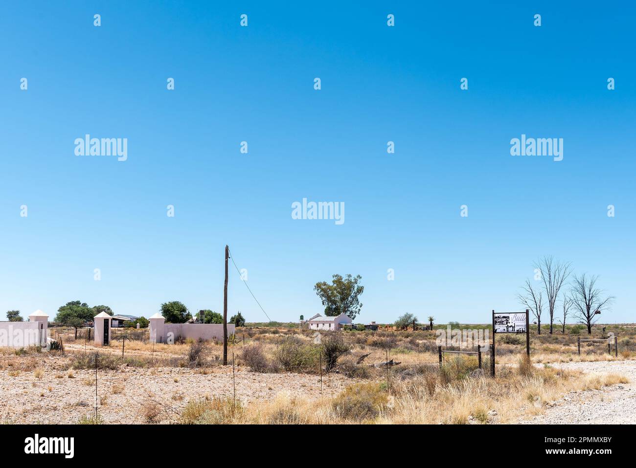 Kenhardt, South Africa - Feb 28 2023: Entrance to Die Bult and ...