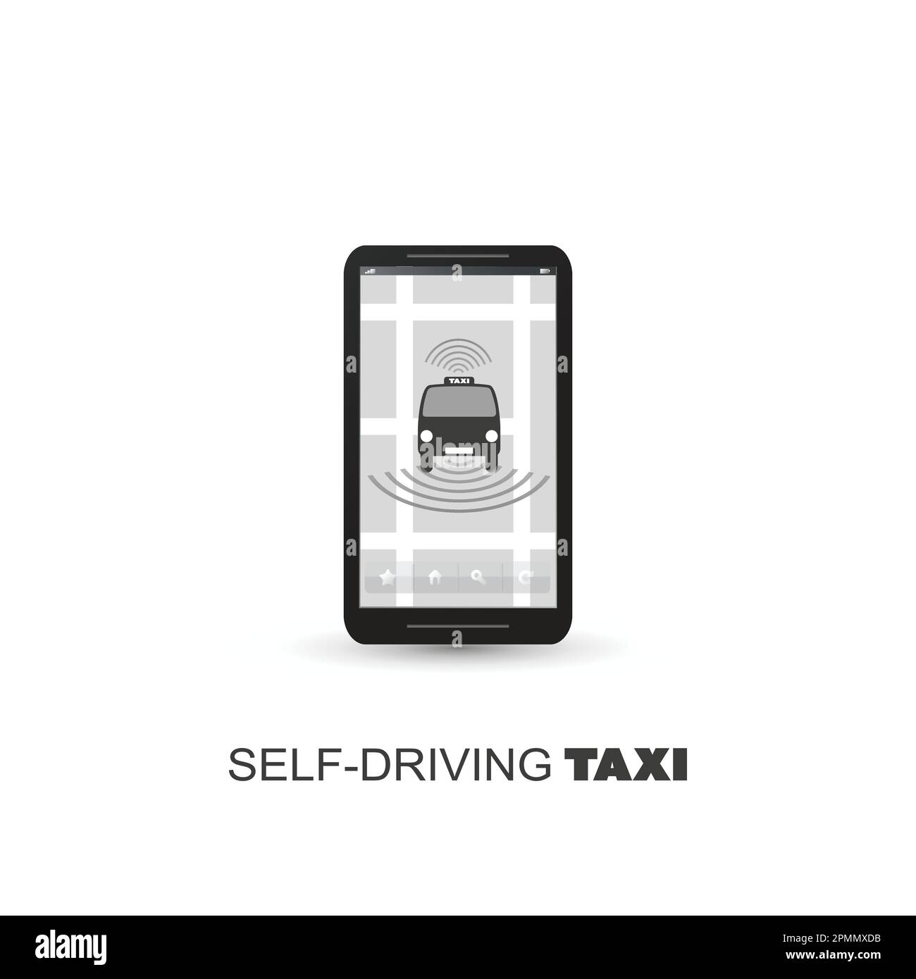 Self-Driving Taxi Design Concept For Mobile Application UI, Ordering ...