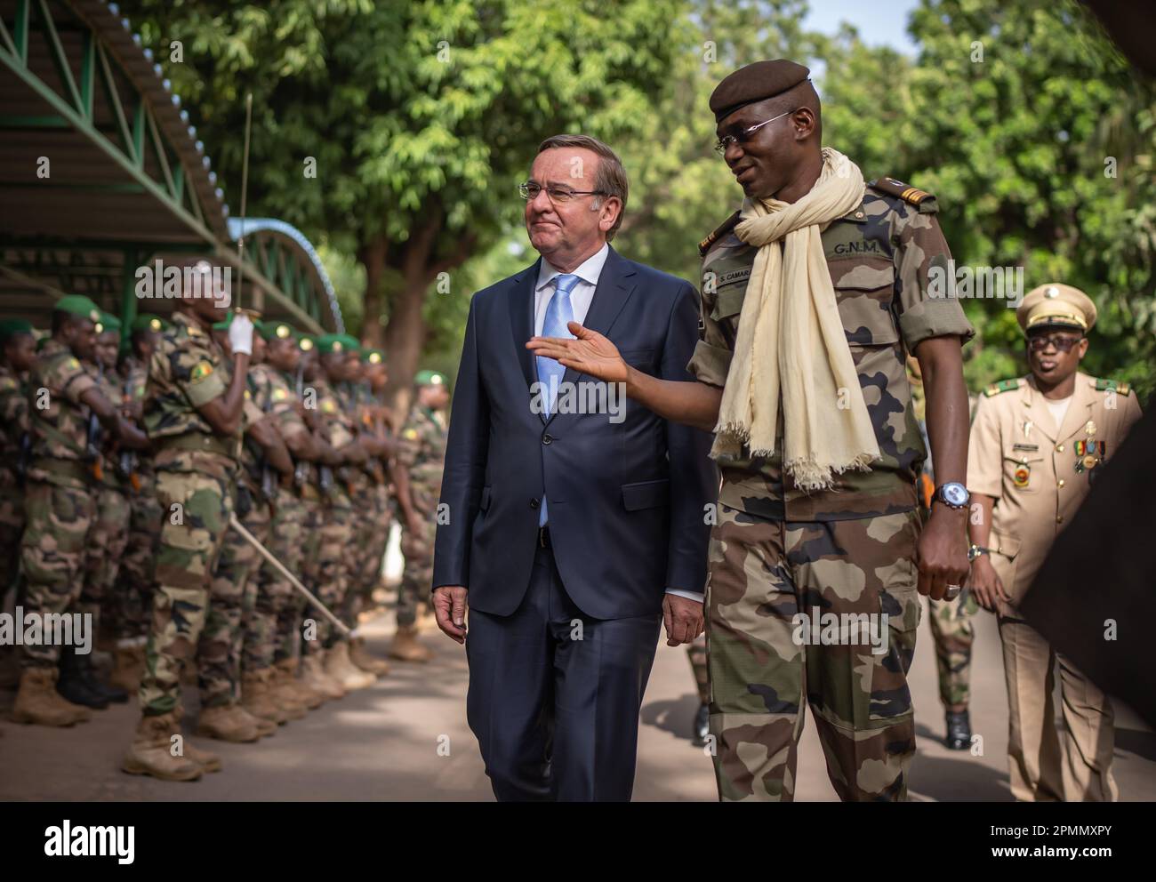 Bamako, Mali. 14th Apr, 2023. Boris Pistorius (SPD), Minister of ...