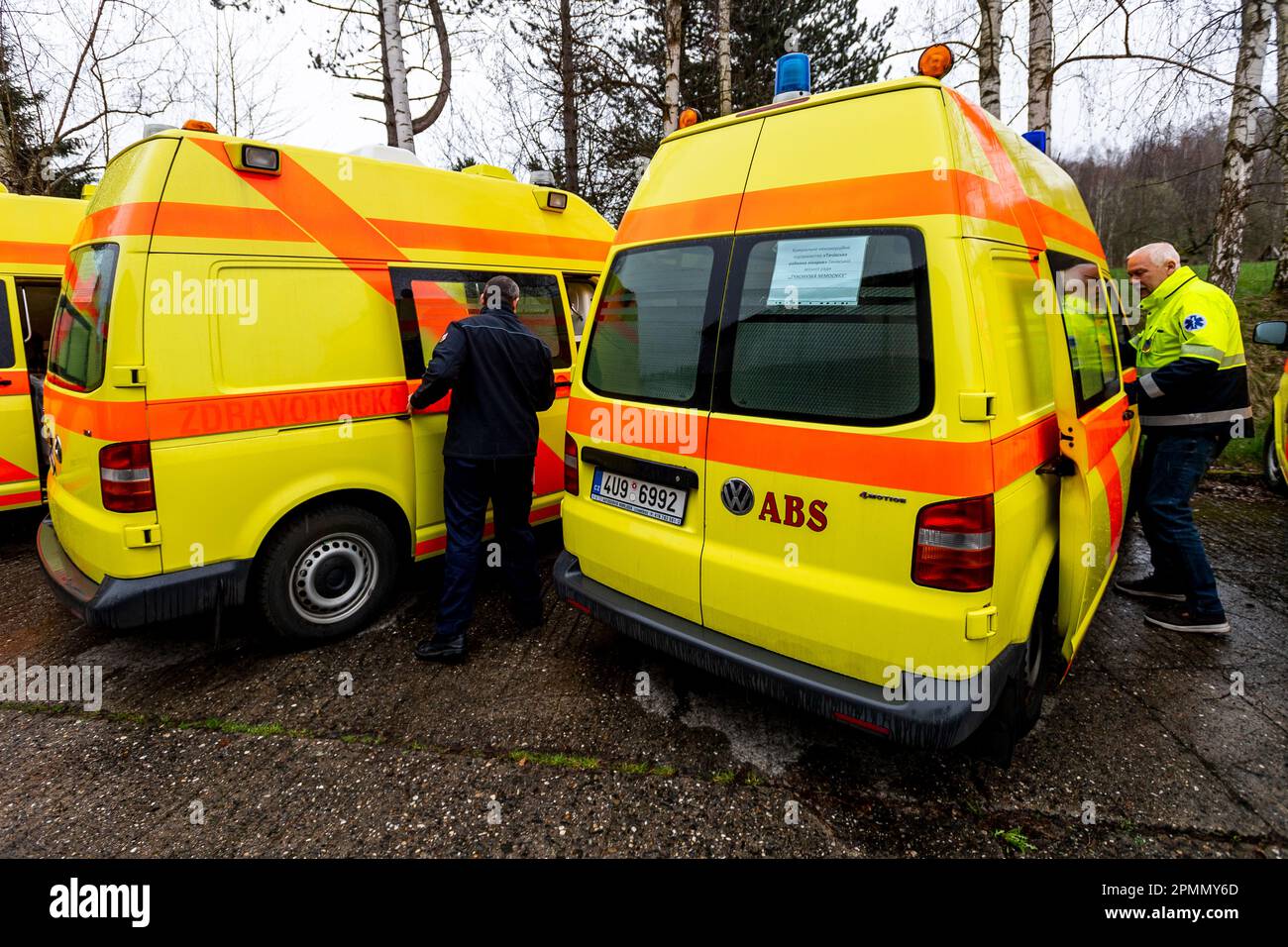 Ceska Kamenice, Czech Republic. 14th Apr, 2023. Departure of seven ...