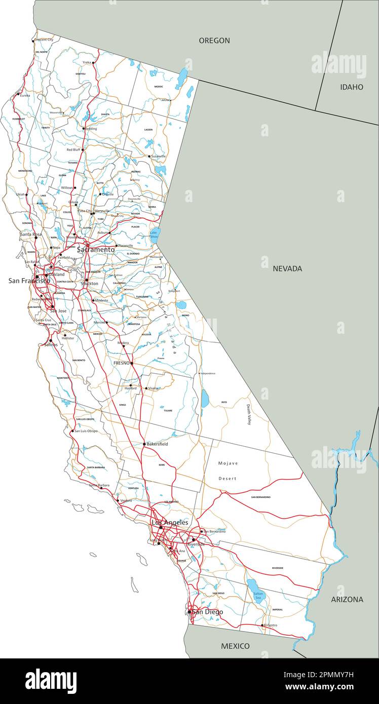 Outline california state san Stock Vector Images - Alamy