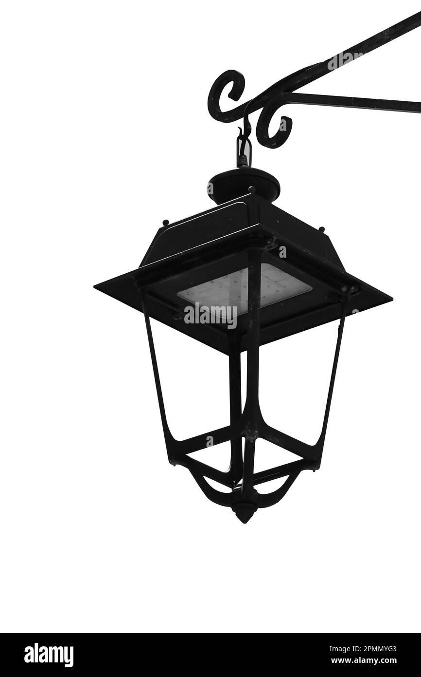 Street lamp lantern hanging isolated on white background Stock Photo ...
