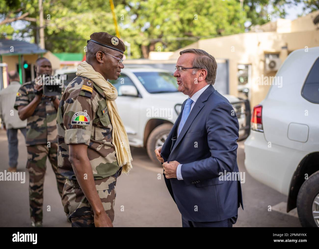 Bamako, Mali. 14th Apr, 2023. Boris Pistorius (SPD), Minister of ...