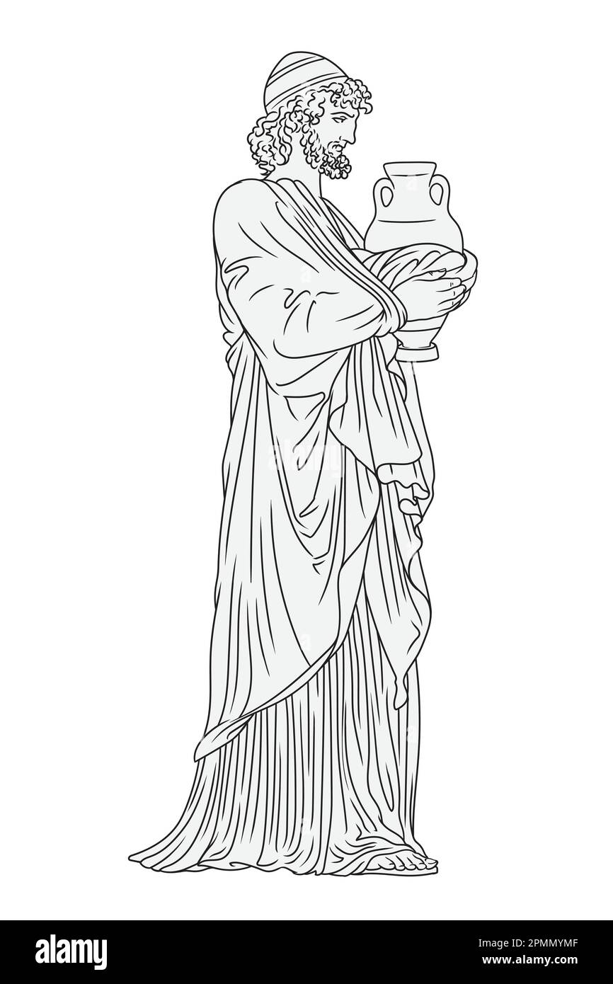 Ancient Greek people Stock Vector Image & Art - Alamy