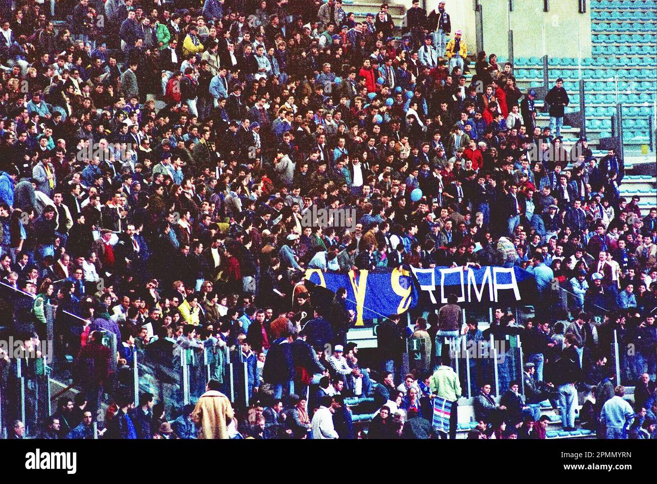 Italy ultras season 1990-91 Serie A - in the photo - lazio-inter Stock ...