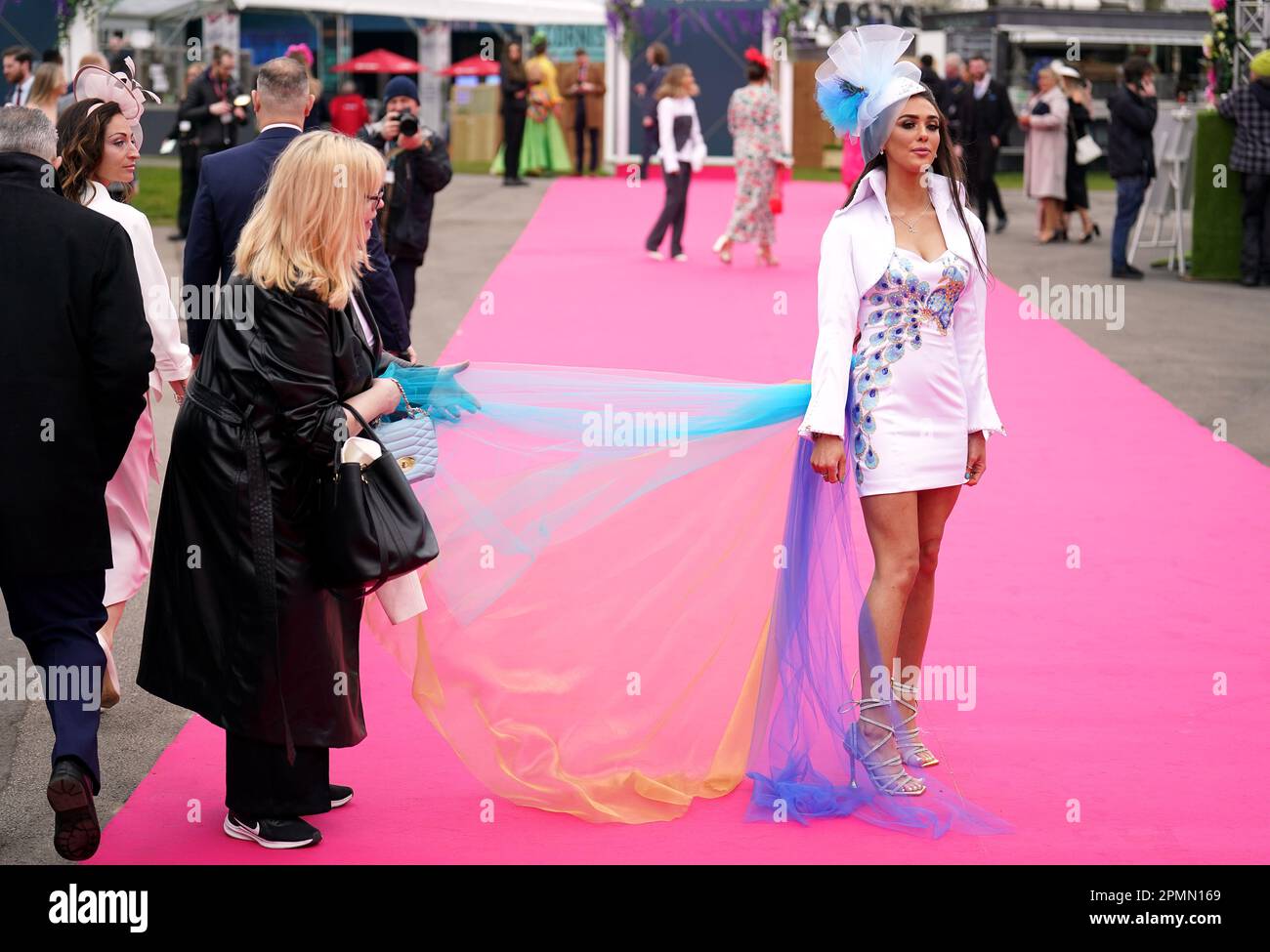 Racegoer Louise Foley during day two of the Randox Grand National ...