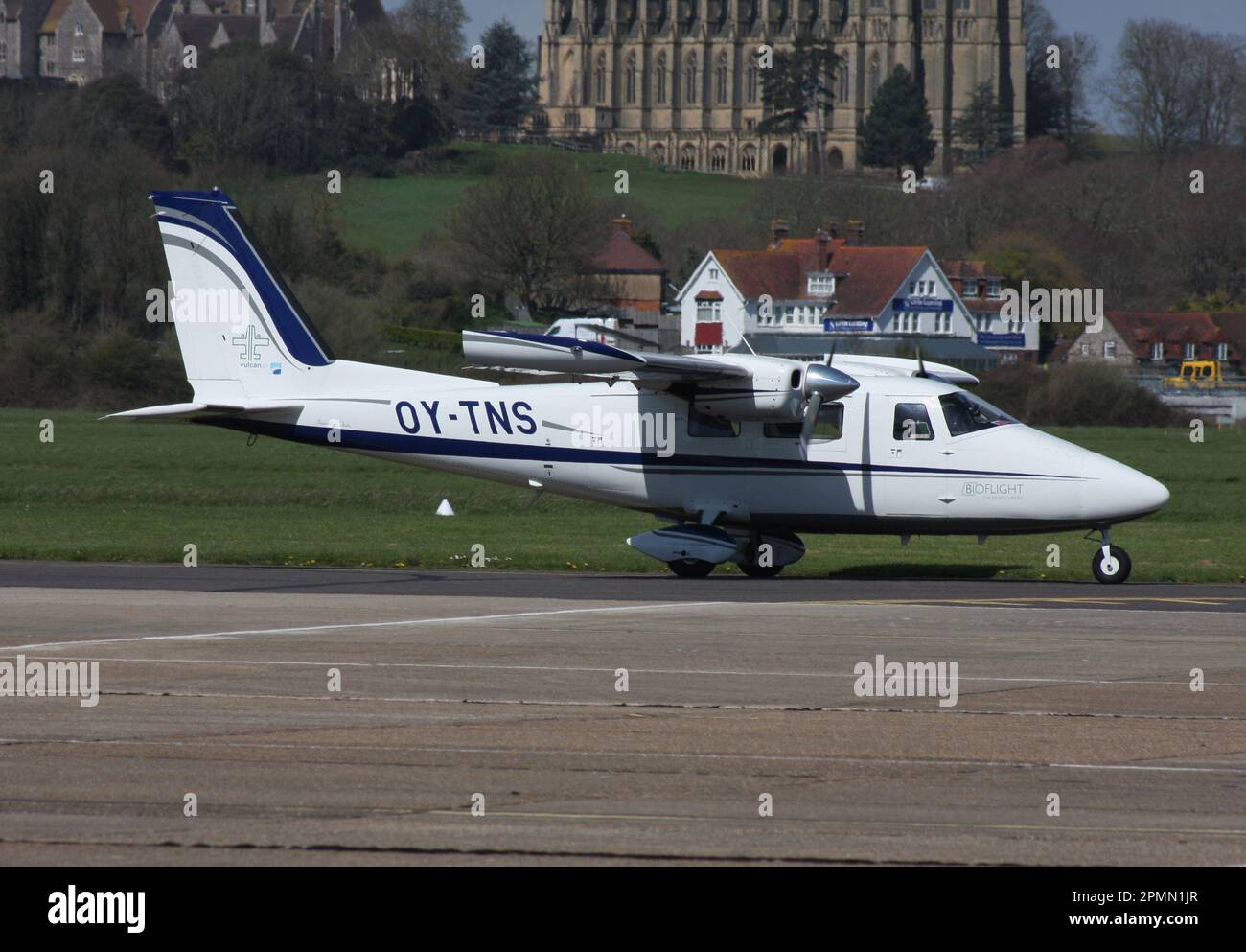 A Vulcanair P.68C survey aircraft of Bio Flight at Brighton City ...