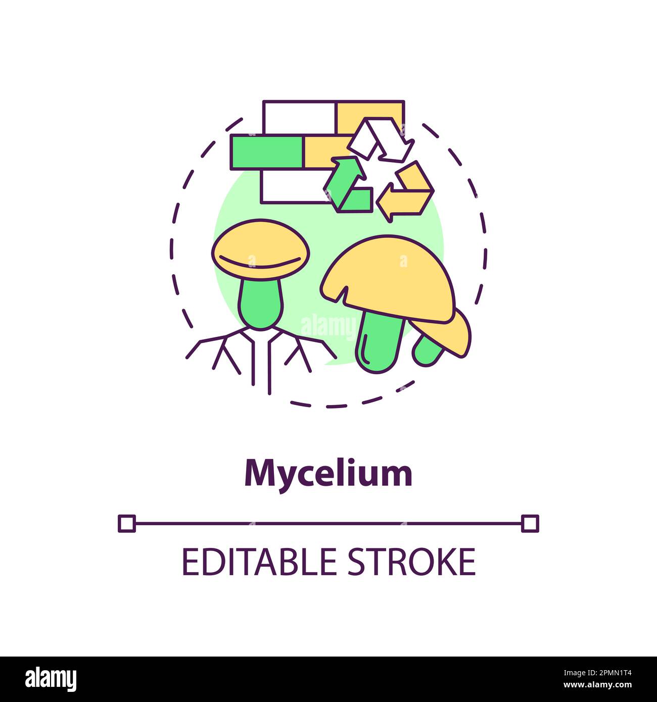 Mycelium concept icon Stock Vector Image & Art - Alamy