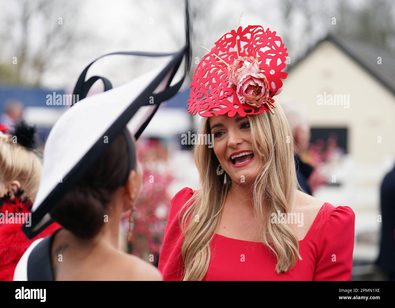 Racegoers during day two of the Randox Grand National Festival at ...