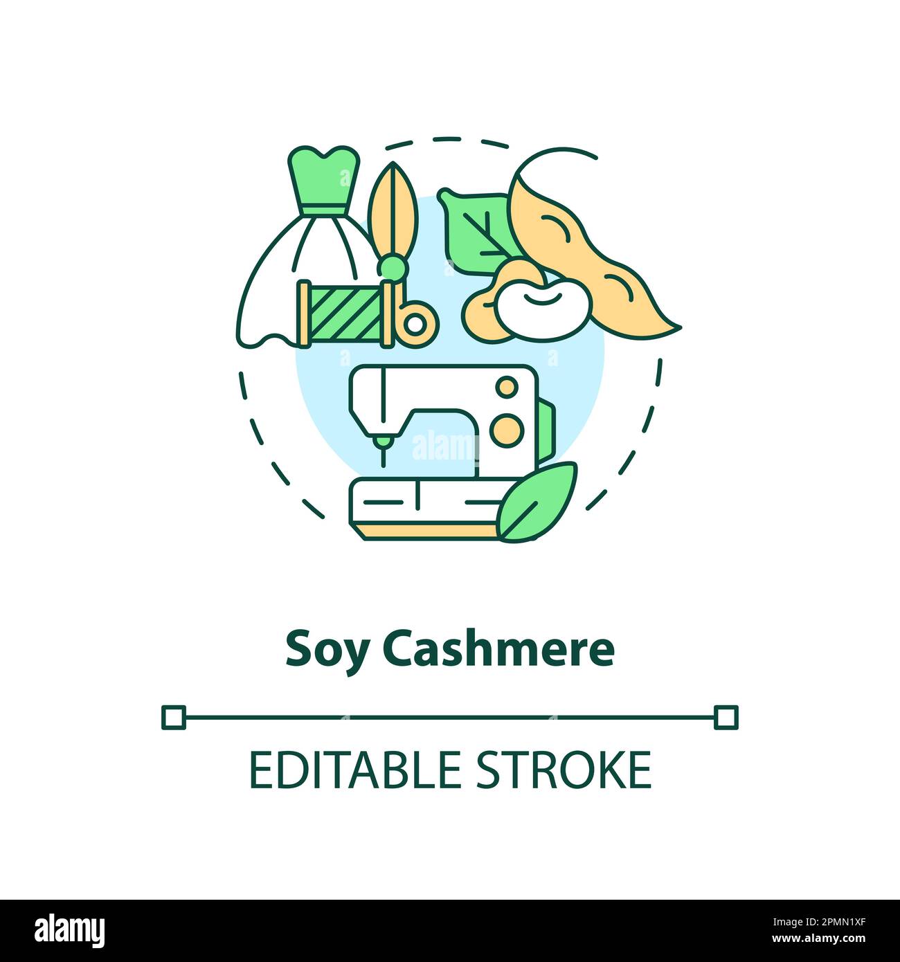 Soy cashmere concept icon Stock Vector Image & Art - Alamy