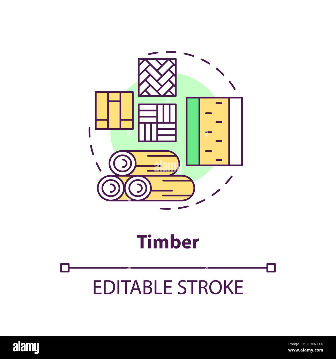 Timber concept icon Stock Vector Image & Art - Alamy
