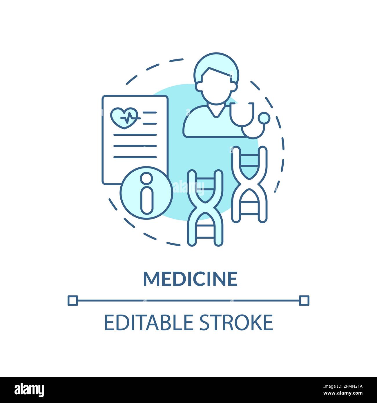 Medicine blue concept icon Stock Vector Image & Art - Alamy