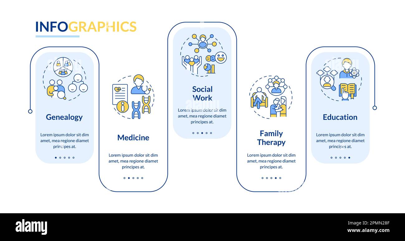 Genograms usage blue rectangle infographic template Stock Vector Image & Art - Alamy