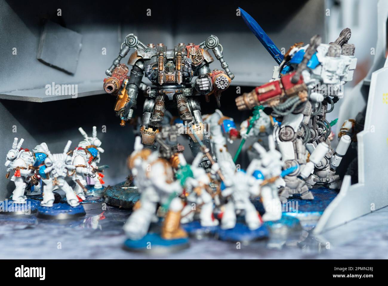 Set of Playing Action Figures, Warhammer 40,000 Miniature Figure Stock ...