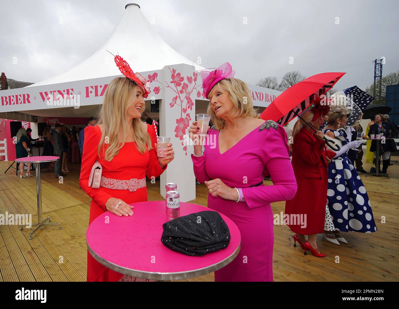Melissa Worrall and Christine Martin during day two of the Randox Grand ...