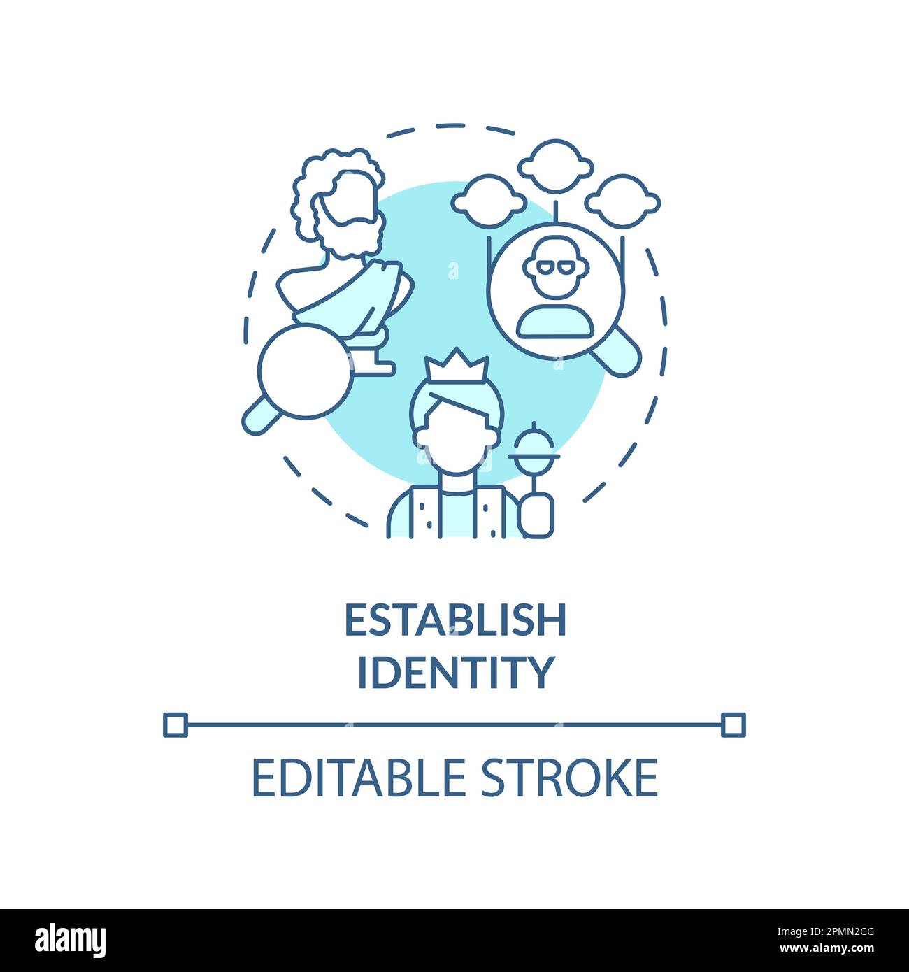 Establish identity blue concept icon Stock Vector Image & Art - Alamy Establish identity blue concept icon Stock Vector Image & Art - Alamy