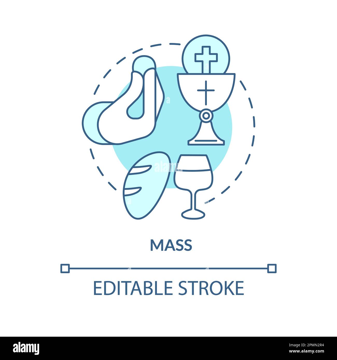 Catholic mass service Stock Vector Images - Alamy